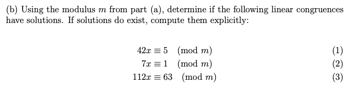 Solved (a) What is the smallest positive integer m such that | Chegg.com