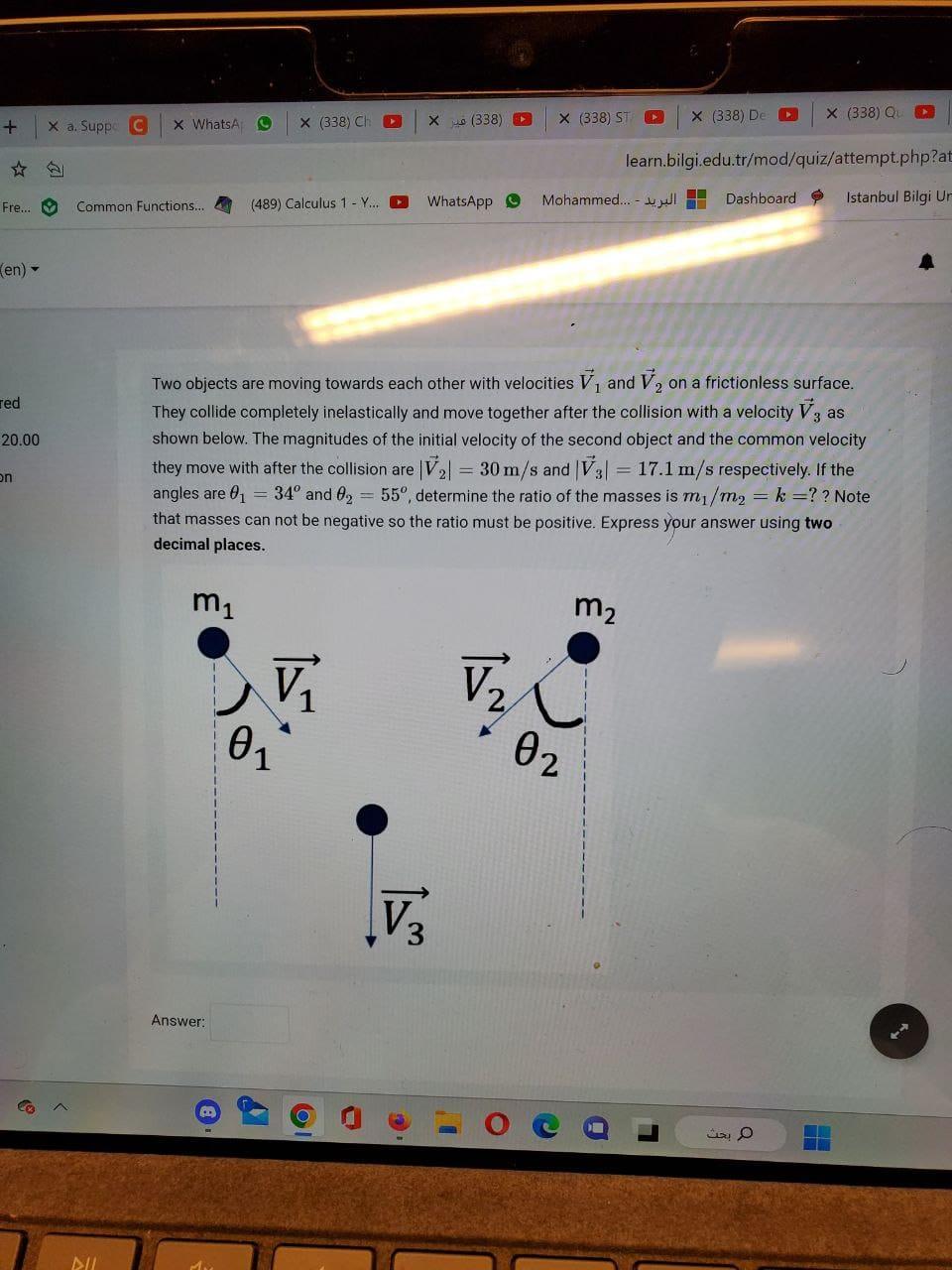 Solved A block of mass m=3.8 kg is placed on a rough | Chegg.com