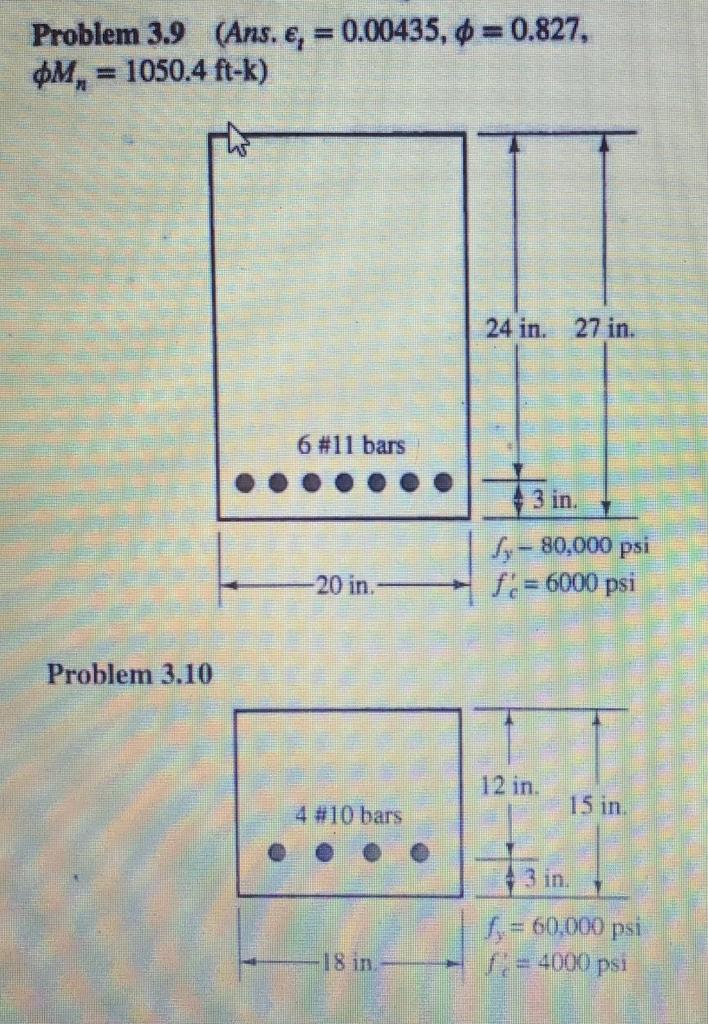 Solved For Problems 3.7 to 3.10, determine the values of €, | Chegg.com