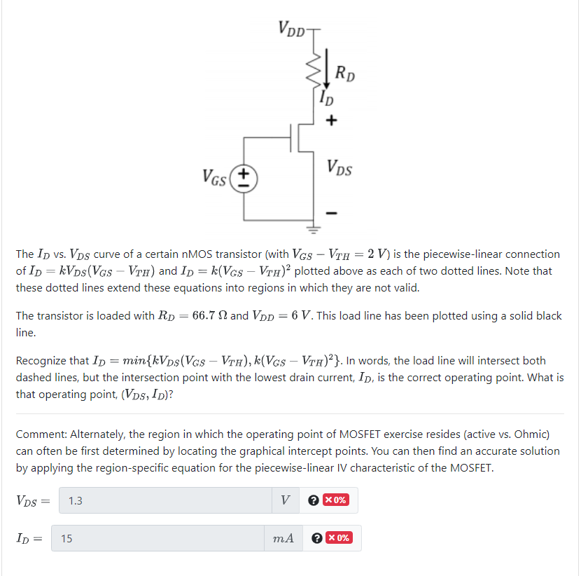 Solved HW13.1. MOS, solve MOSFET Current-Voltage | Chegg.com