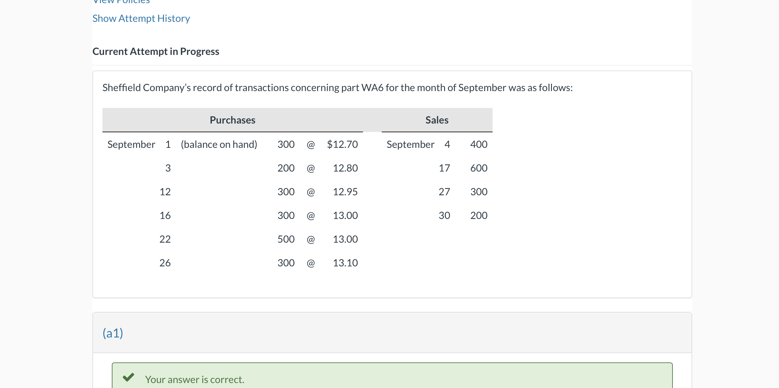Solved Sheffield Company's record of transactions concerning | Chegg.com