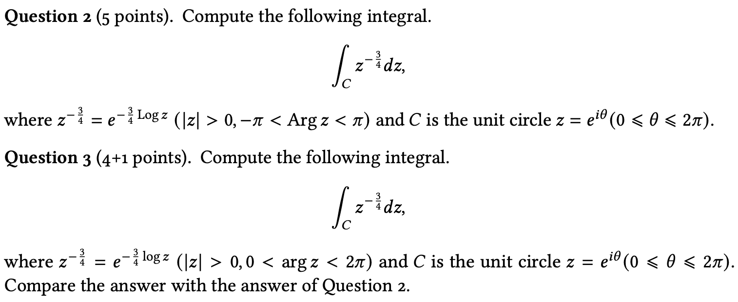 Solved Question 2 ( 5 points). Compute the following | Chegg.com