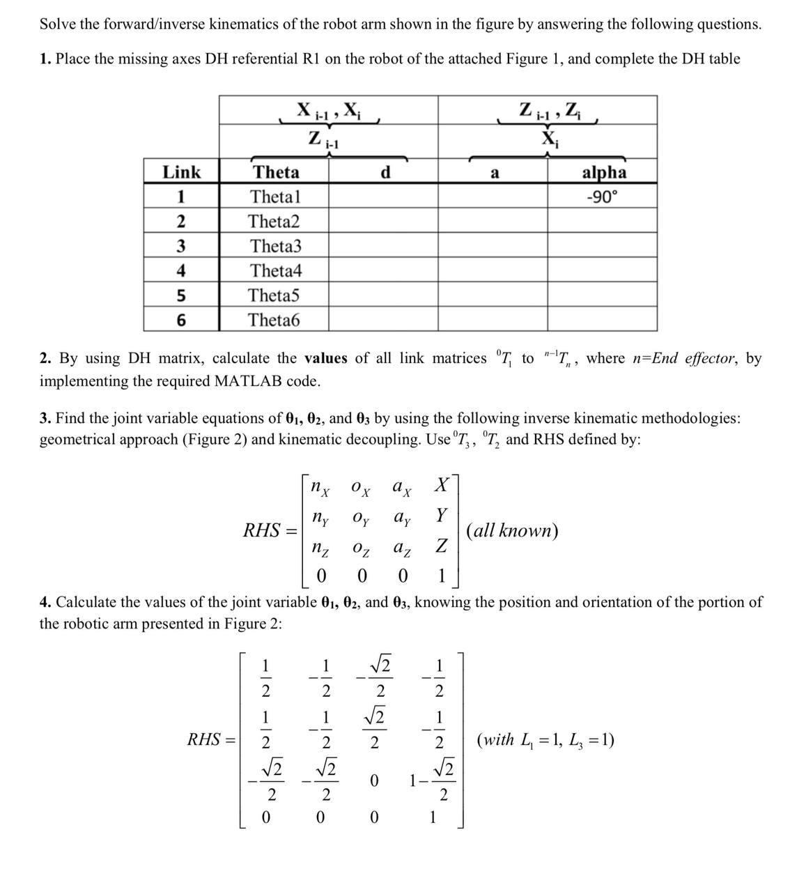 This was all the information provided in the | Chegg.com