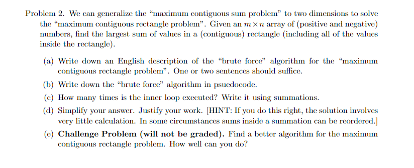 Solved Problem 2. We can generalize the Solved Problem 2. We can generalize the