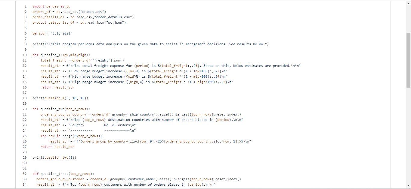 Please help me understand this code line by line as I | Chegg.com