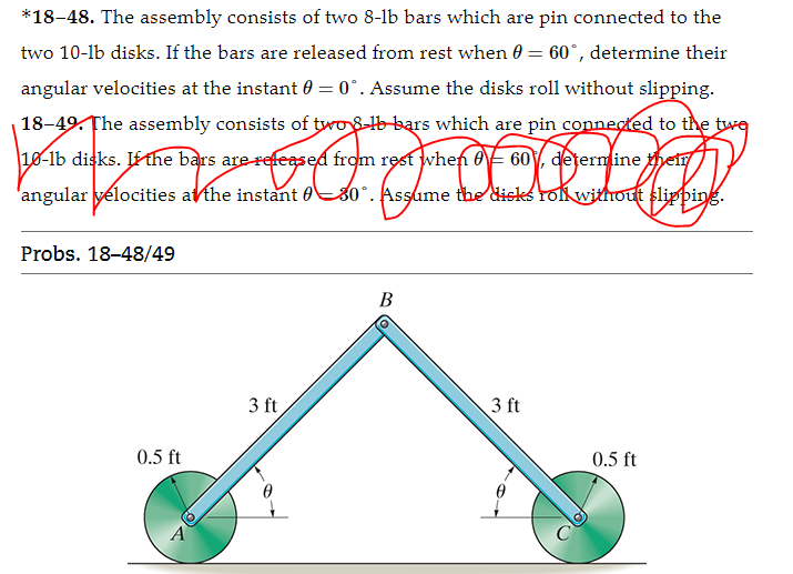 Solved ∗18−48. The assembly consists of two 8−1 b bars which | Chegg.com