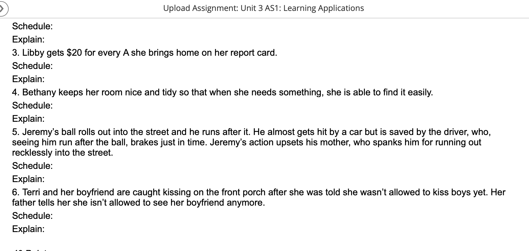 Upload Assignment: Unit 3 AS1: Learning Applications | Chegg.com