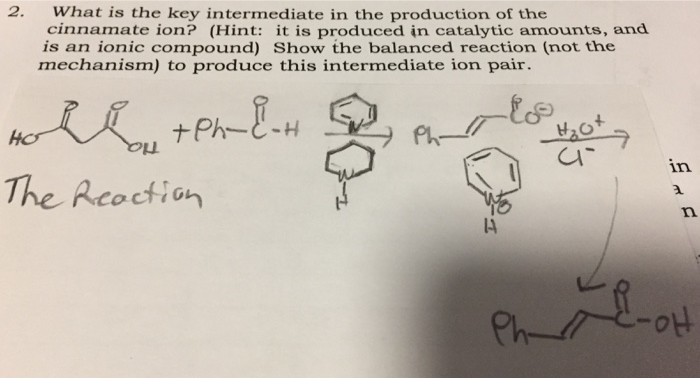 Solved 2. What is the key intermediate in the production of | Chegg.com