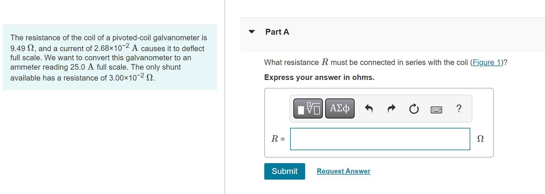 Solved The resistance of the coil of a pivoted-coil | Chegg.com