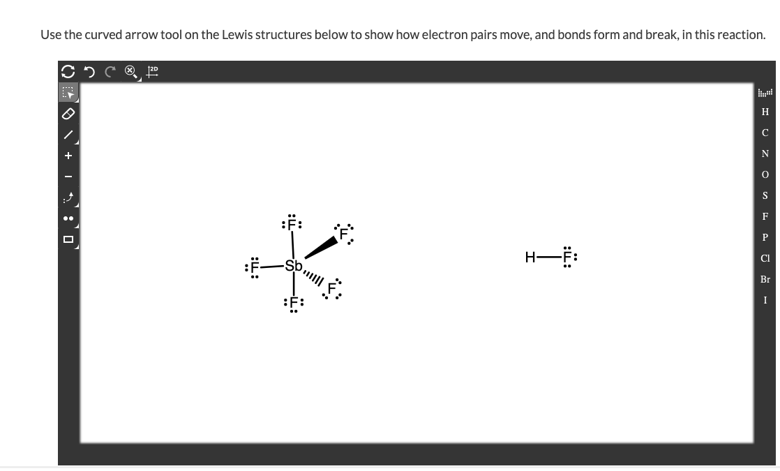 Solved Consider the reaction between HF and SbF5 to form the | Chegg.com