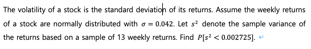 Solved The volatility of a stock is the standard deviation | Chegg.com