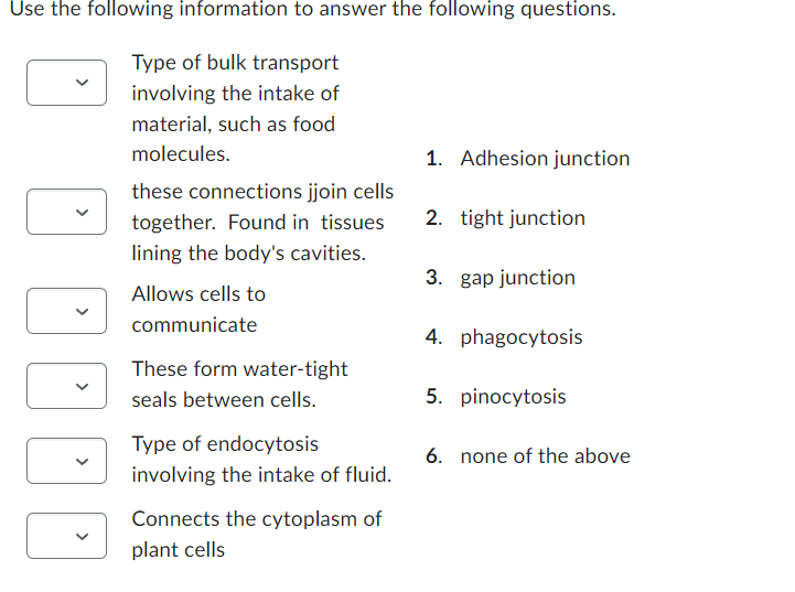 Solved Use the following information to answer the following | Chegg.com