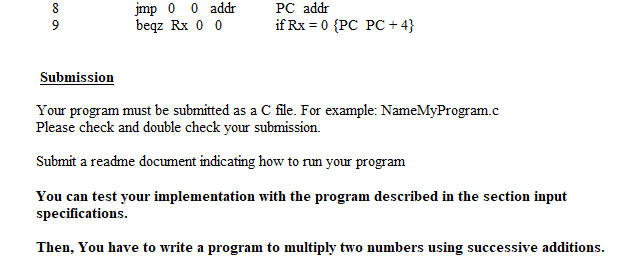 The Problem Using C programming language write a | Chegg.com