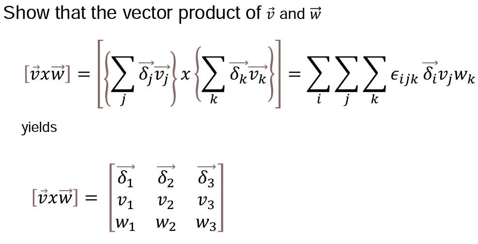 Solved Show that the vector product of v and w | Chegg.com