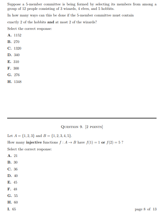 Solved Suppose a 5-member committee is being formed by | Chegg.com