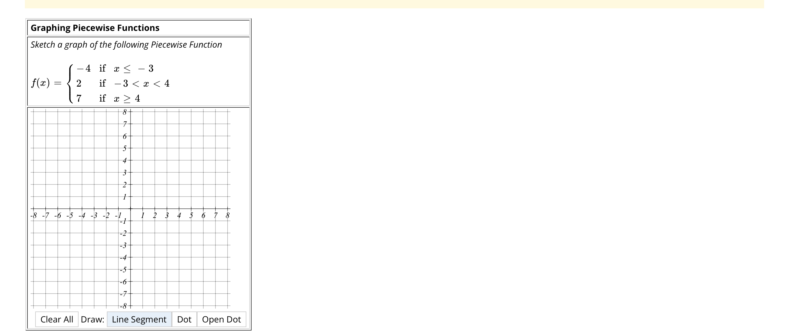 Solved Sketch a graph of the following Piecewise Function | Chegg.com