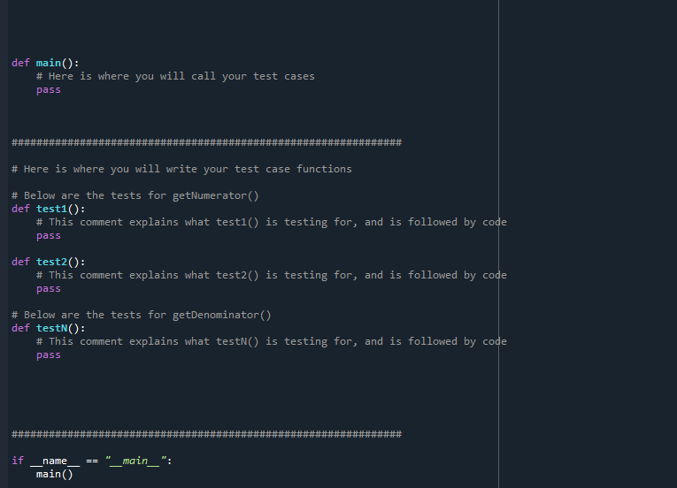 Solved class Rational: Initialize a new Rational object with | Chegg.com