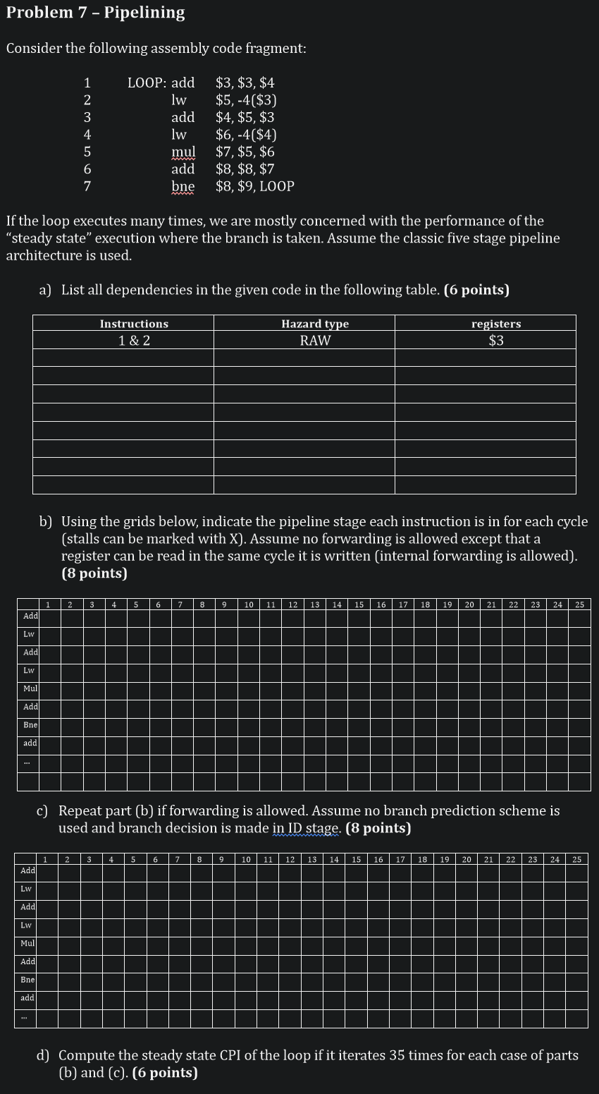 Solved Please explain your thought process and logic behind | Chegg.com