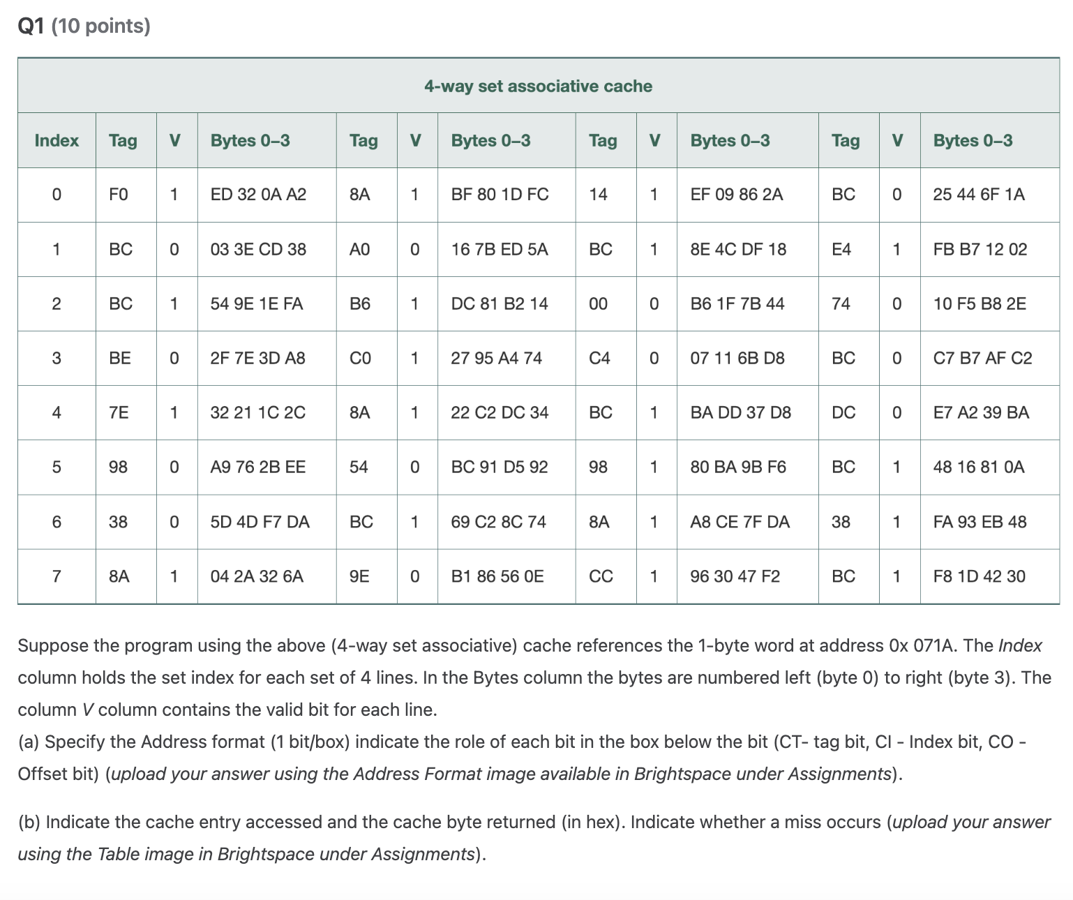Solved Q1 (10 ﻿points)Suppose the program using the above | Chegg.com