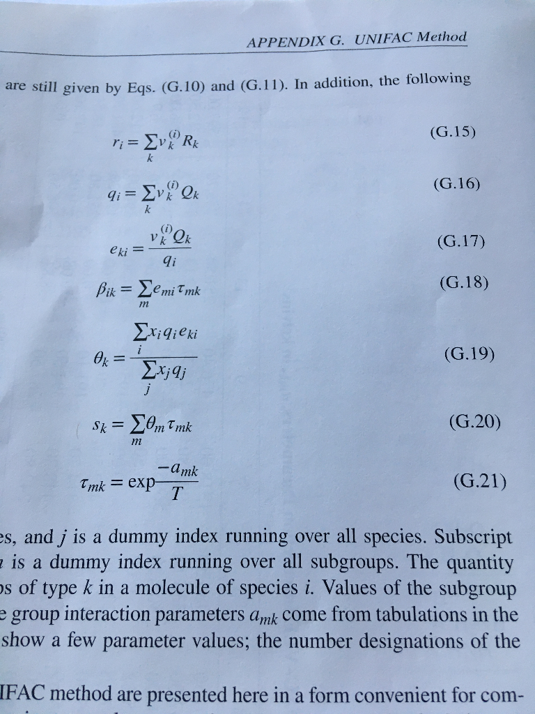 I'm using the UNIFAC method, but I'm not entirely | Chegg.com