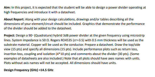 Solved Aim: In this project, it is expected that the student | Chegg.com