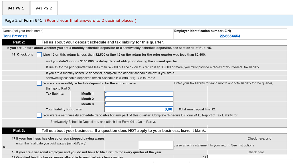 Continuing Payroll Project: Prevosti Farms and | Chegg.com