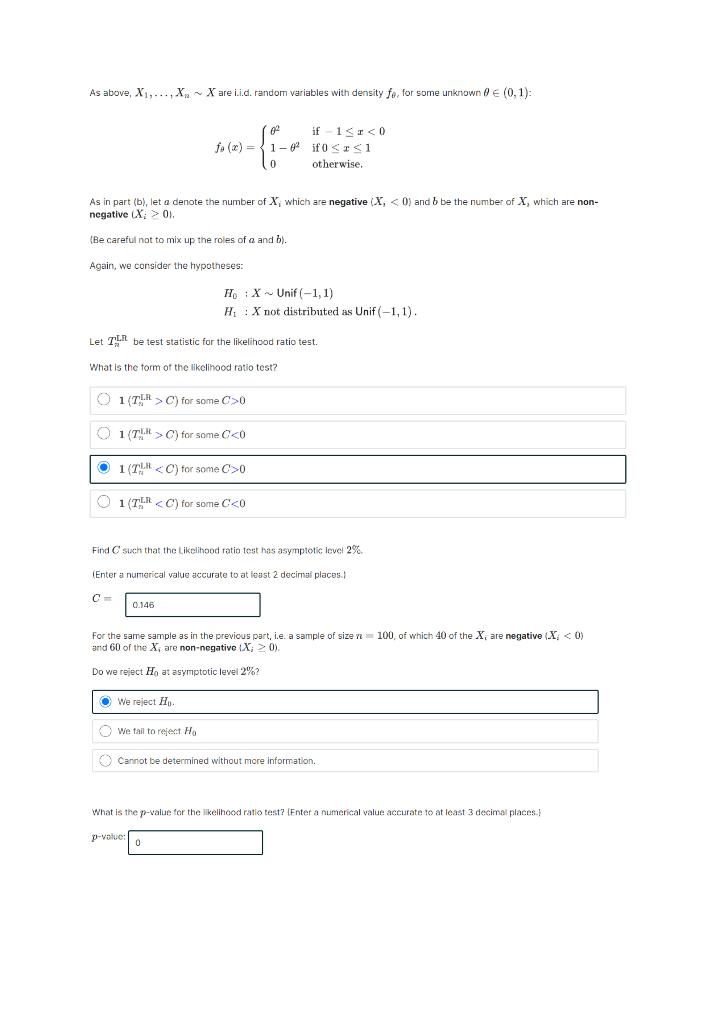 Solved As above, X1,..., XX are i.i.d. random variables with | Chegg.com