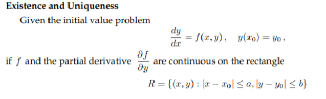 Solved Existence and Uniqueness Given the initial value | Chegg.com