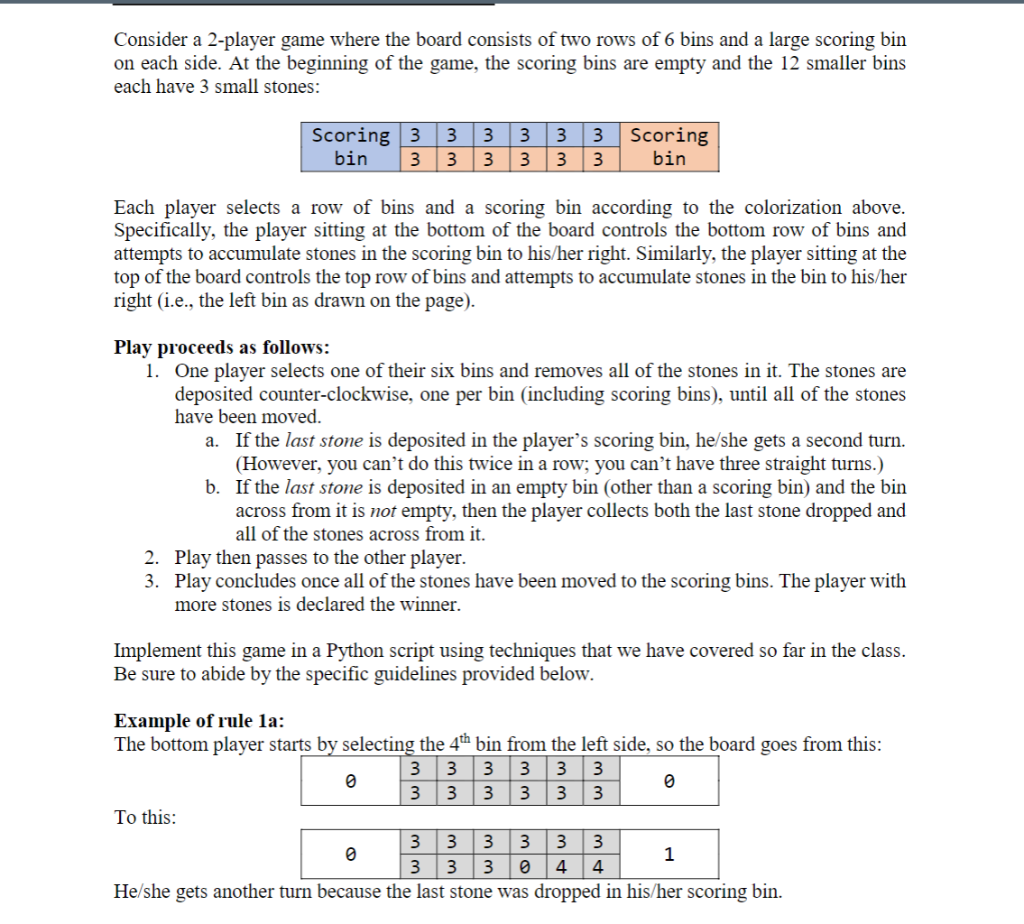 Consider a 2-player game where the board consists of | Chegg.com