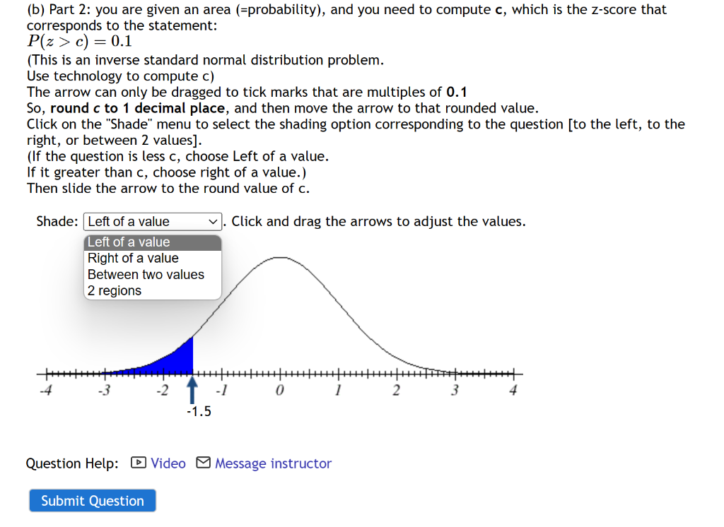 Solved (a) The graph shows a Standard Normal Distribution. | Chegg.com