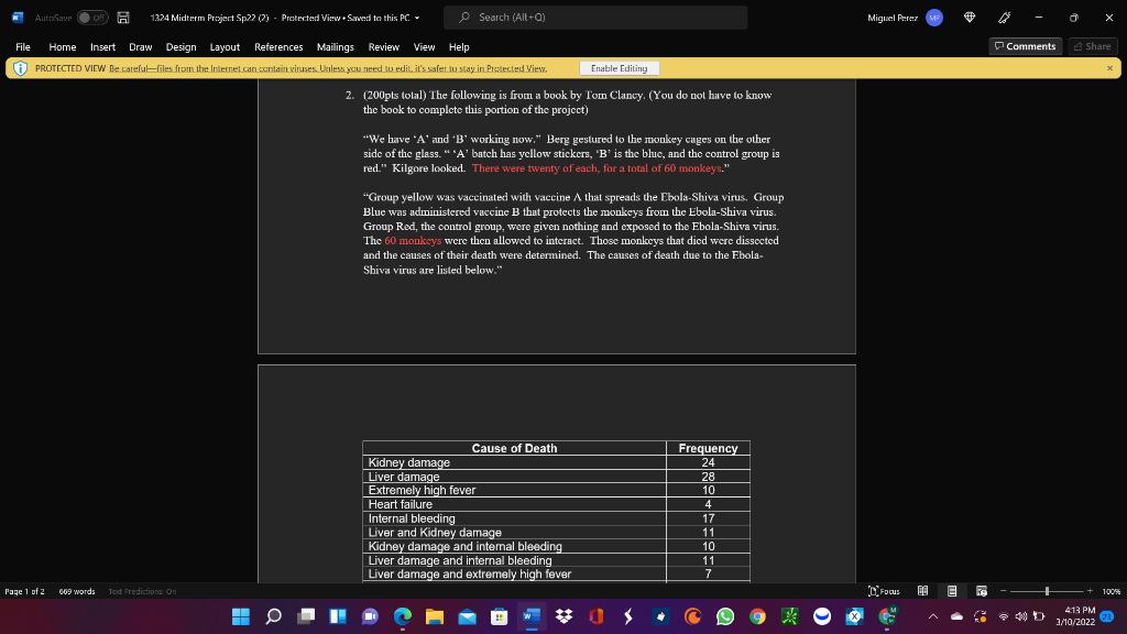 Solved AutoSave HR 1324 Midterm Project Sp>2 (2) - Protected | Chegg.com
