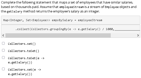 Solved Complete the following statement that maps a set of | Chegg.com