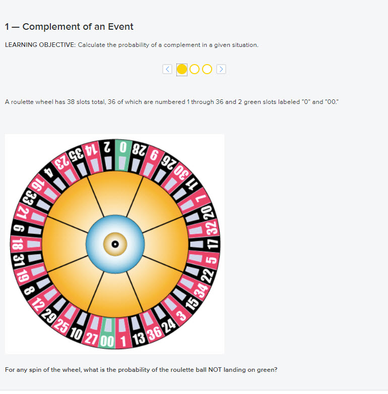 Solved 1 - Complement of an Event LEARNING OBJECTIVE: | Chegg.com
