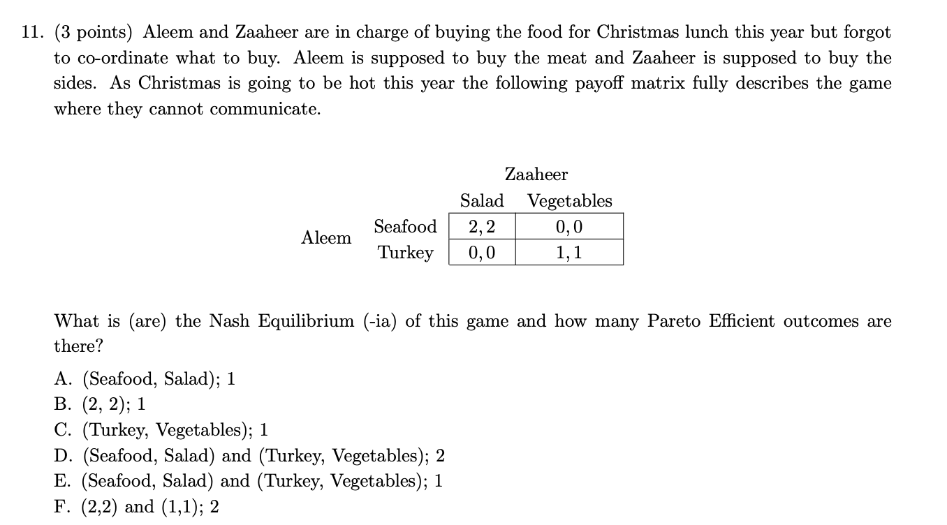 Solved Whrere is the pareto efficiency in this? | Chegg.com