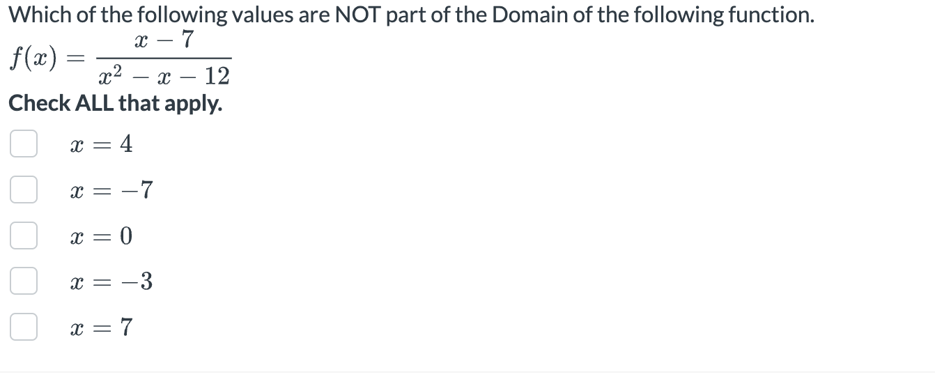 Solved Which of the following values are NOT part of the | Chegg.com