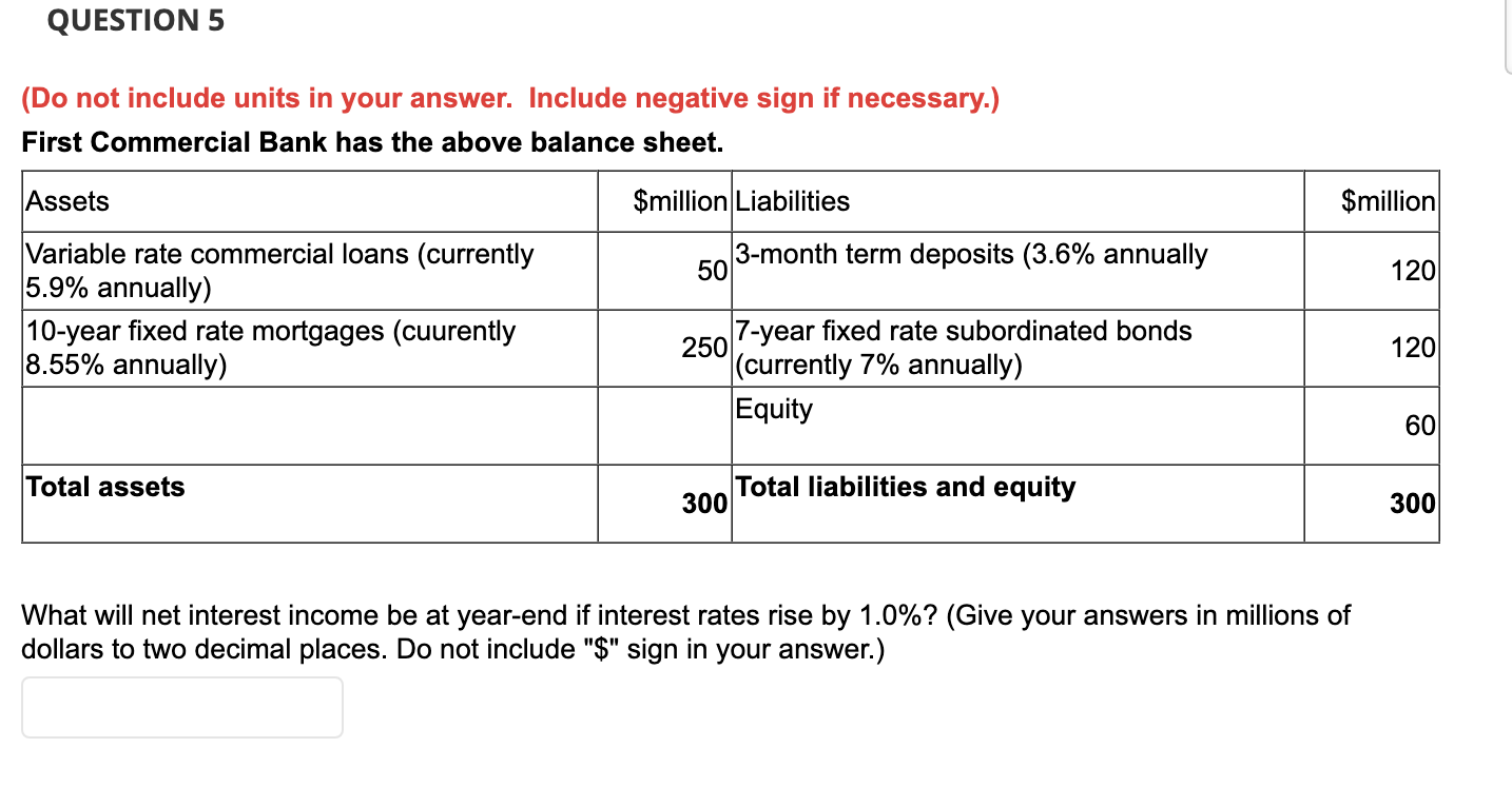 Solved (Do not include units in your answer. Include | Chegg.com