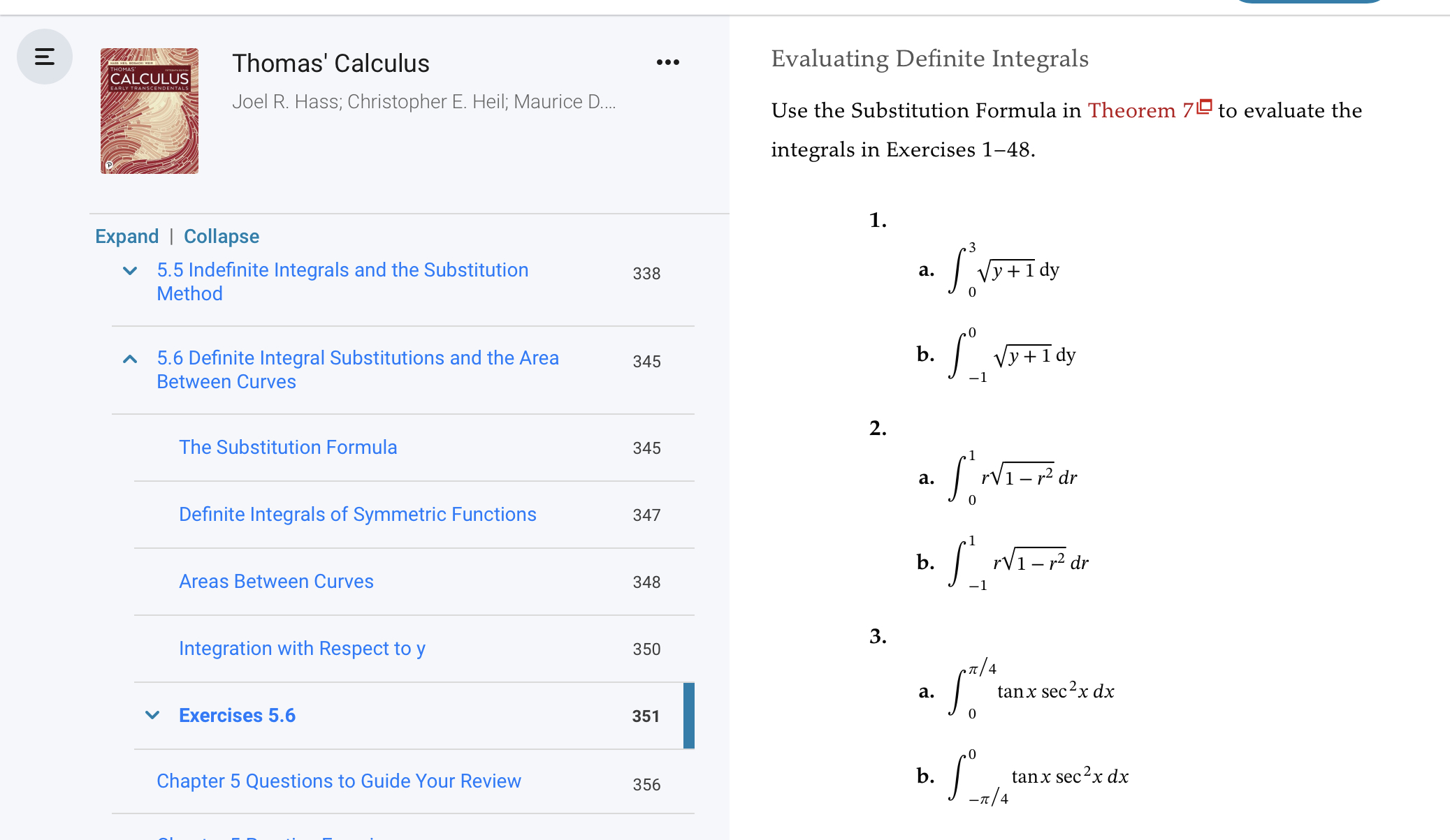 Solved Thomas' Calculus Joel R. Hass; Christopher E. Heil; | Chegg.com