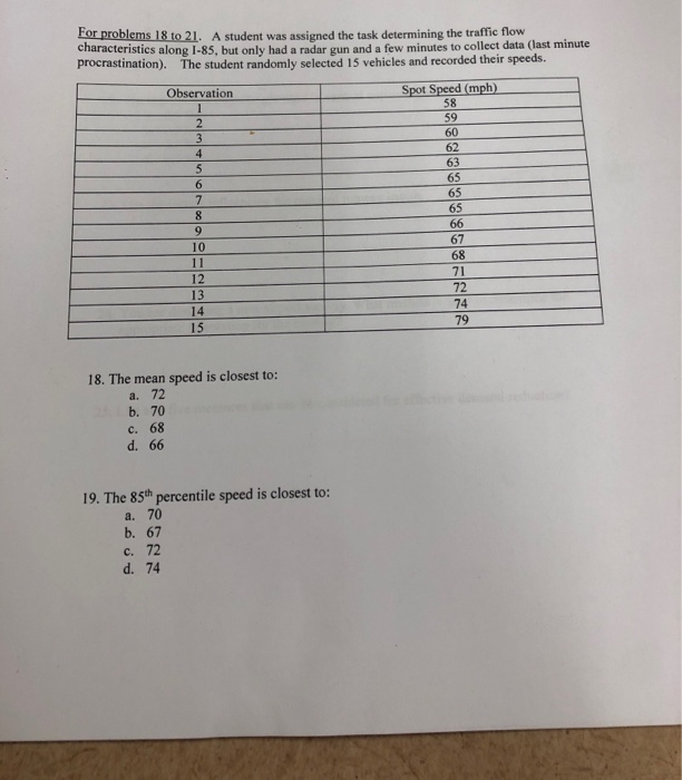 Solved For problems 18 to 21. A student was assigned the | Chegg.com