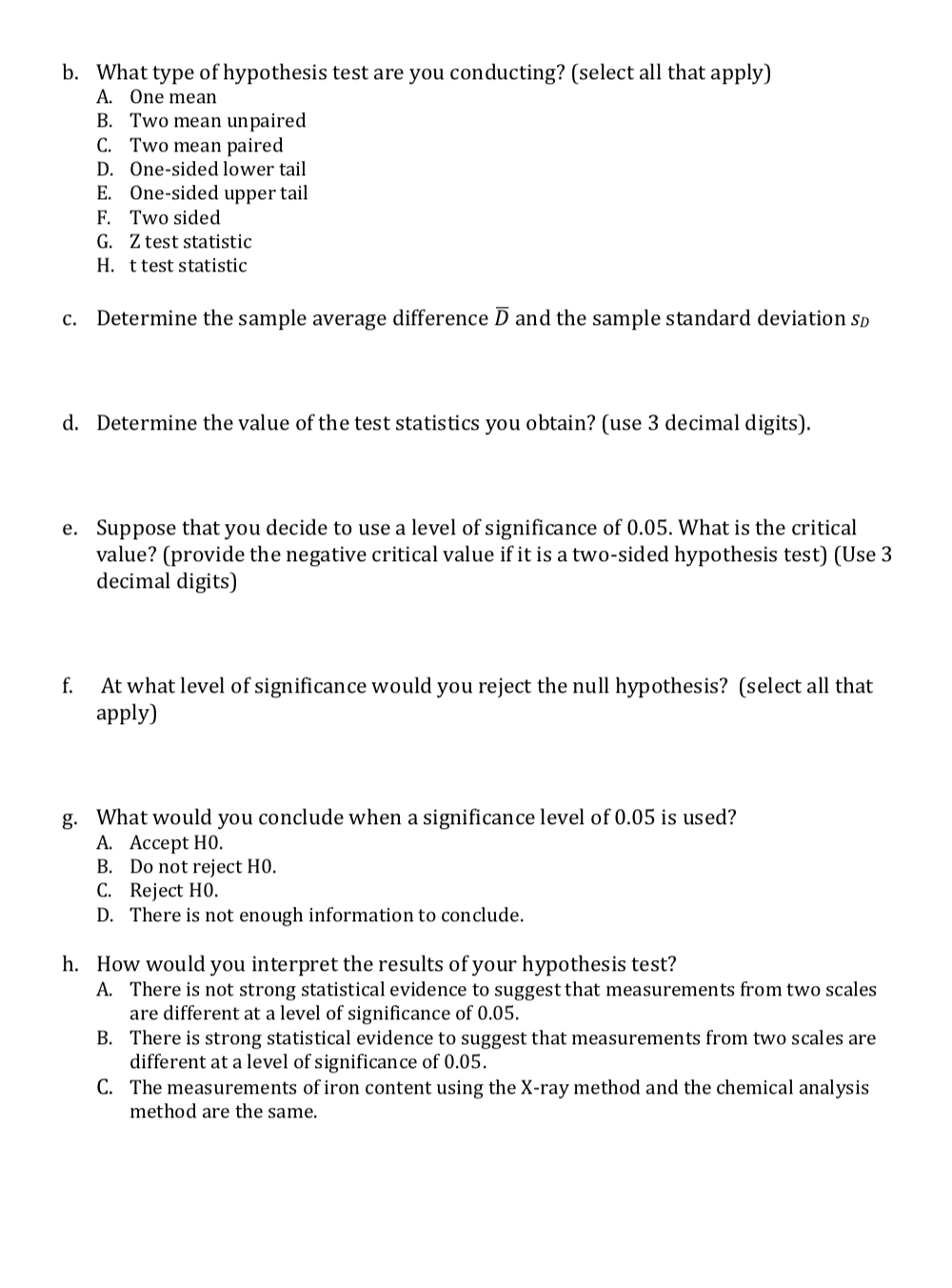 Solved 5. (Two mean Hypothesis Test) Suppose you are working | Chegg.com