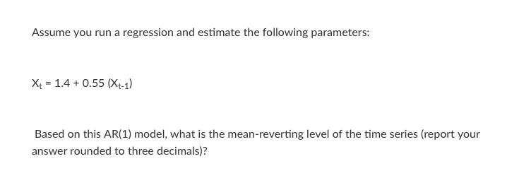 Solved Assume you run a regression and estimate the | Chegg.com