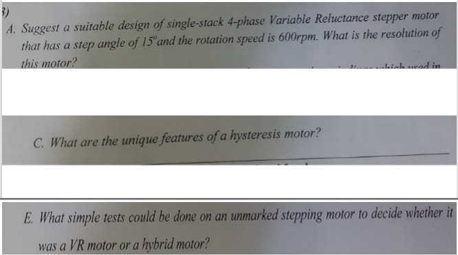 Solved 3) A. Suggest a suitable design of single-stack | Chegg.com