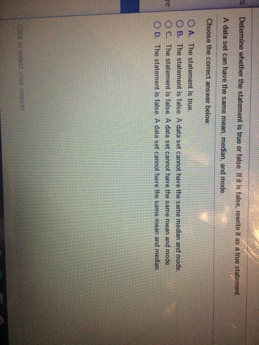 Solved Determine whether the statement is true or false. If | Chegg.com