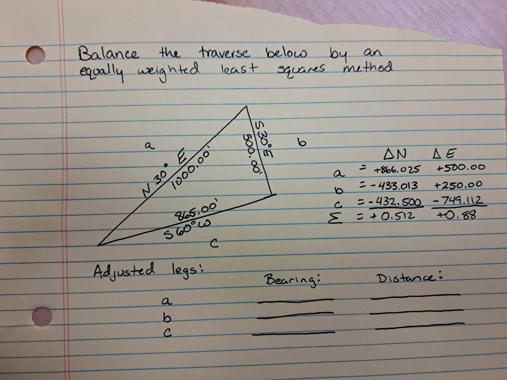 how do you balance each leg of the the triangular | Chegg.com