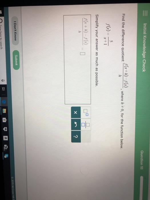 Solved = Initial Knowledge Check Find the difference | Chegg.com