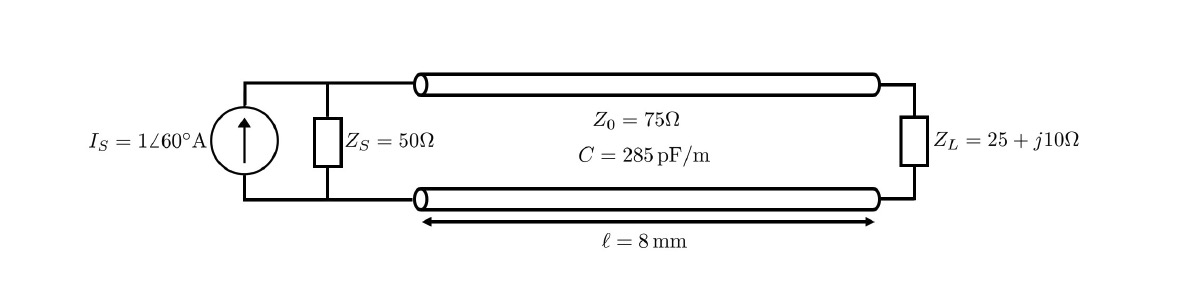 Solved Given operating frequency 4GHz, transmission line | Chegg.com