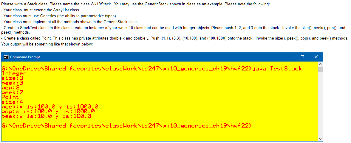 Solved Please write a Stack class. Please name the class | Chegg.com Solved Please write a Stack class. Please name the class | Chegg.com