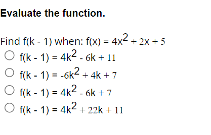 Solved Evaluate the function. Given that f(x)=x−1x2+1, find | Chegg.com