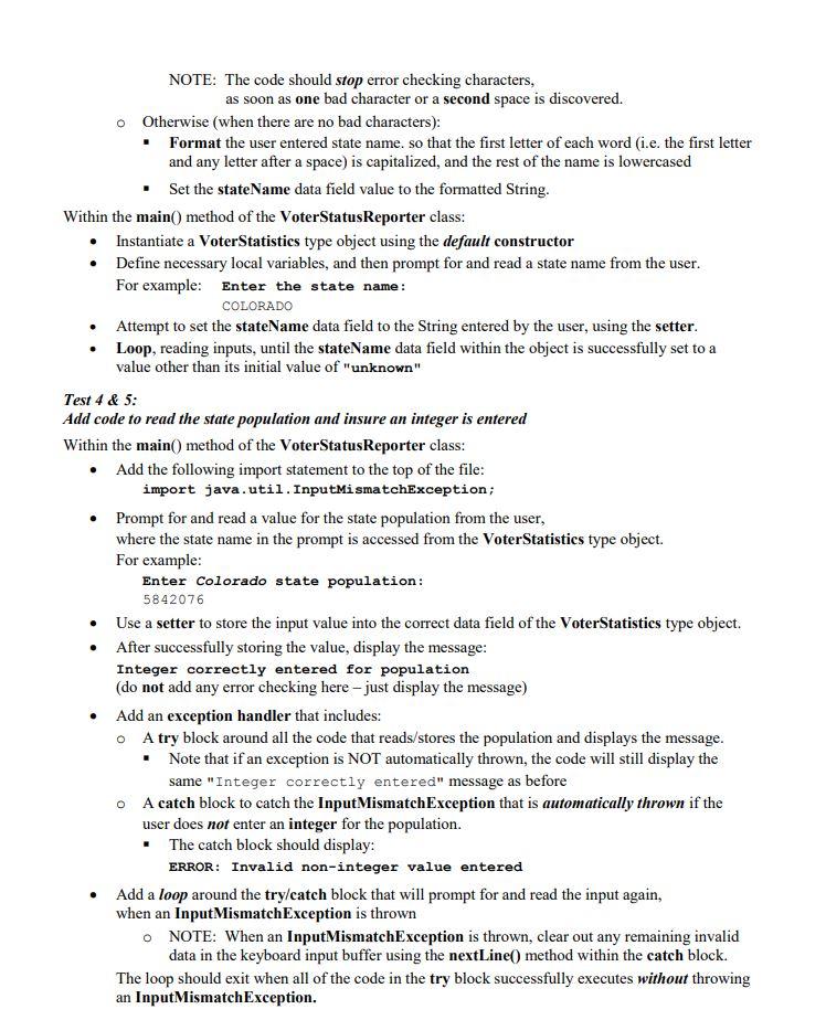 Java Assistance please. See directions below. I | Chegg.com