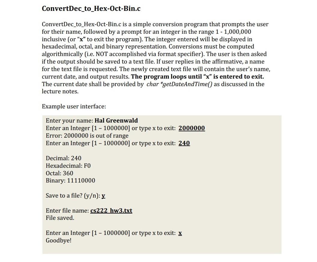 Solved ConvertDec_to_Hex-Oct-Bin.c | Chegg.com