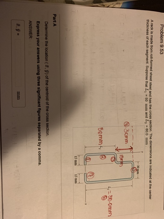 Solved Problem 9.53 A rack is made from roll-formed sheet | Chegg.com